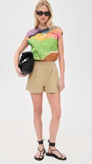 Ulla Johnson Kira Twill Shorts - Sahara