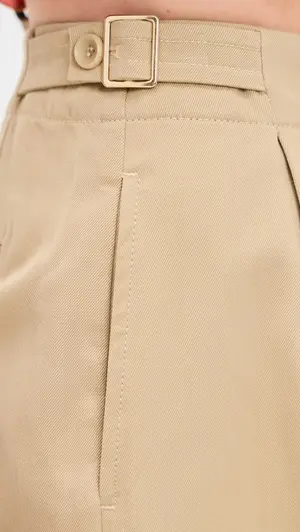 Ulla Johnson Kira Twill Shorts - Sahara