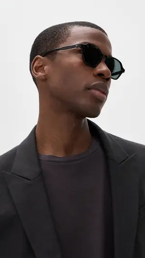 Garrett Leight Temescal Sunglasses - Bk/sfpbs