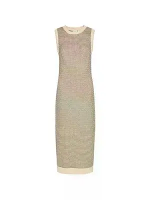 Varley Sadia Patterned Sleeveless Midi Dress - Neutrals