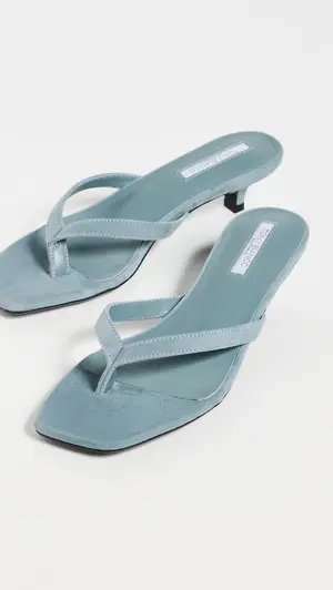 TONY BIANCO Annie Suede Kitten Heel Sandals