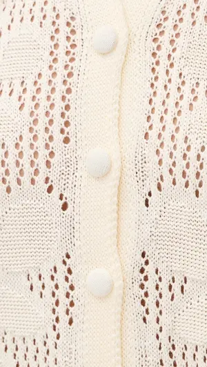 DRESS TO Floral Crochet Shirt
