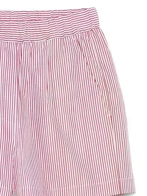 MANUEL RITZ Striped Shorts - Red