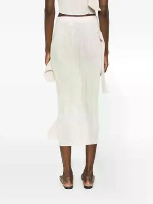 Issey Miyake Ruffled Midi Skirt