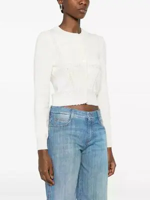 Ermanno Scervino Open-stitch Layered Cardigan