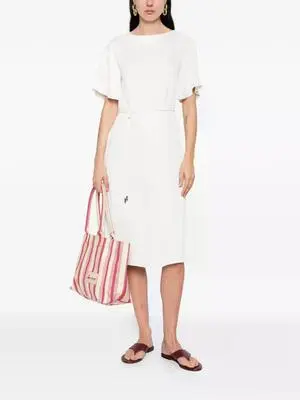 Herno Tie-waist Midi Dress