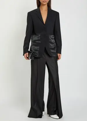 BETTTER Layered Wool-blend Trousers