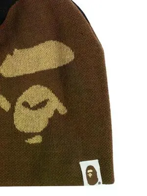 A BATHING APE Ape Head Beanie - Black