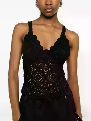 PHILIA LOFT Scallop-trim Tank Top
