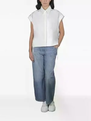 MOORER Cotton Shirt With Tie Detail