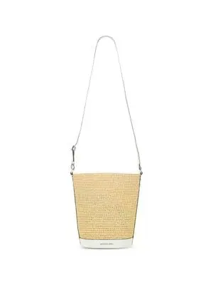 Michael Kors Townsend Straw Bucket Bag - Neutrals