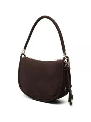 Guess Top Handle Leather Shoulder Bag - Brown