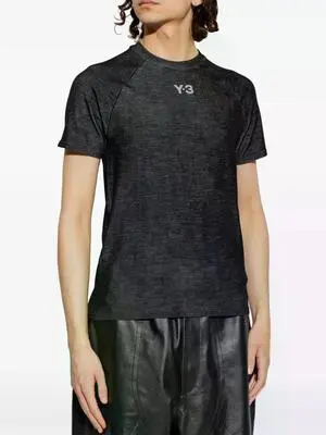 Y3 X Amg Pretronas Mercedes Logo-print T-shirt - Grey