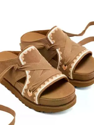 UGG Goldenstar Hi Artistitch Sandals - Brown