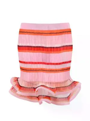 Simkhai Striped Mini Skirt
