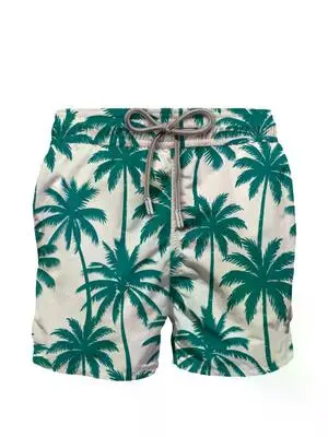 MC2 SAINT BARTH Palm Print Swimwear - Neutrals