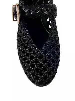 Zimmermann Woven Ballet Flats - Black