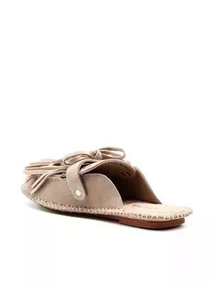 Elena Iachi Fringing Buckle Mules