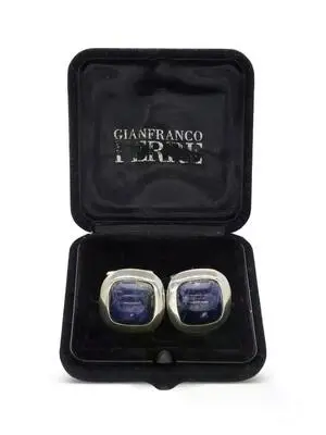 Gianfranco Ferre 1980-1990s Square Cufflinks