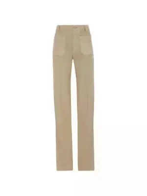 Victoria Beckham Alina Patch-pockets Wide Leg Jeans