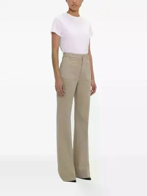 Victoria Beckham Alina Patch-pockets Wide Leg Jeans