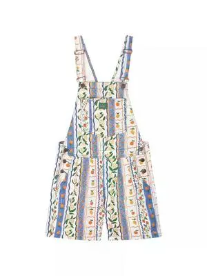 FAVORITE PEOPLE Fruit-pattern Playsuit - Neutrals