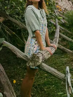 FAVORITE PEOPLE Fruit-pattern Playsuit