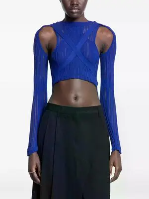 HALOS Criss-cross Sleeves Top