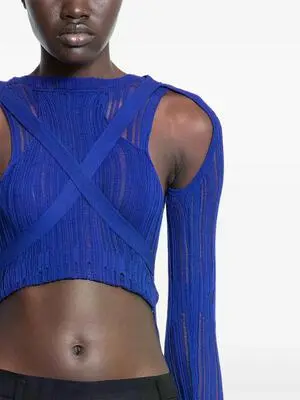 HALOS Criss-cross Sleeves Top
