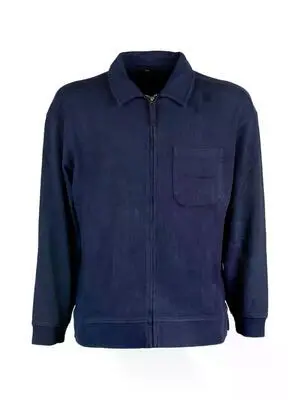C.P. COMPANY Ziped Chest-pocket Cotton Shirt - Blue