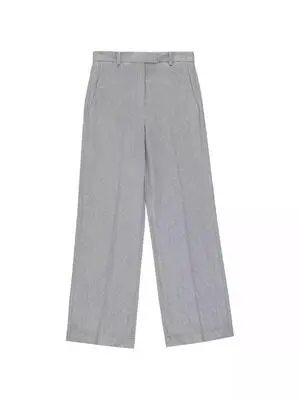 CIRCOLO 1901 Pleated Linen Trousers - Grey