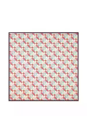 Fendi Ff Foulard Square Scarf - Neutrals