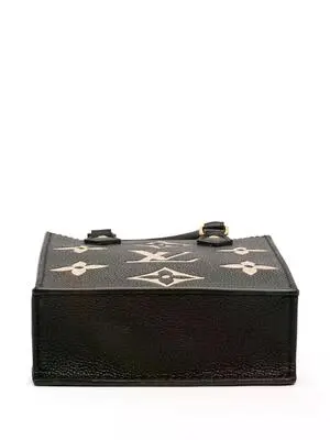 LOUIS VUITTON Bicolor Monogram Empreinte Petit Sac Plat - Black
