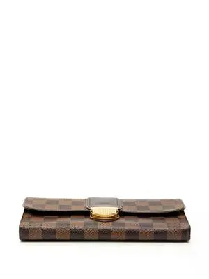 LOUIS VUITTON 2011 Damier Ebene Sistina Portefeuille Wallet Long Wallets