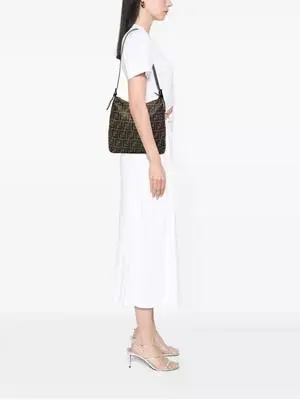 Fendi Zucca Canvas Shoulder Bag