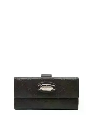 Gucci 2000-2015 Guccissima Continental Wallet Long Wallets - Brown