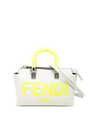 Fendi Mini Leather Satchel - White
