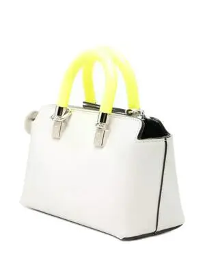 Fendi Mini Leather Satchel - White