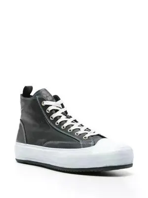 Officine Creative Distressed-effect Leather Sneakers