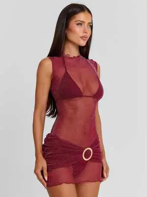 OUTCAST Ziane Mini Dress - Red