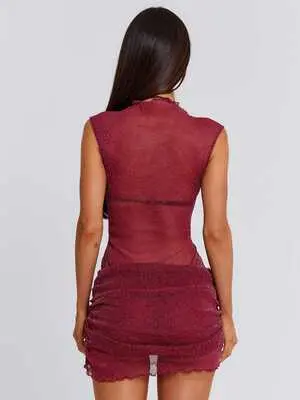 OUTCAST Ziane Mini Dress - Red