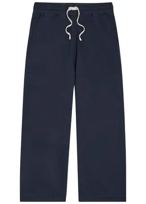 PICANTE Everyday Wide-leg Cotton Sweatpants - Navy
