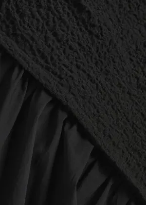 Staud Nia Strapless Midi Dress - Black