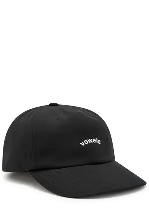 VOWELS Logo-embroidered Cotton Cap - Black