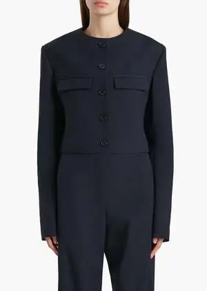 Khaite Roto Jacket - Dark Navy