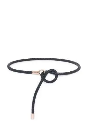 Gabriela Hearst Rope Braided Nappa Leather Belt - Ivory