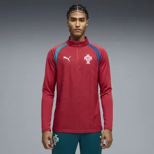 PUMA Portugal Quarter-zip Soccer Top - Red