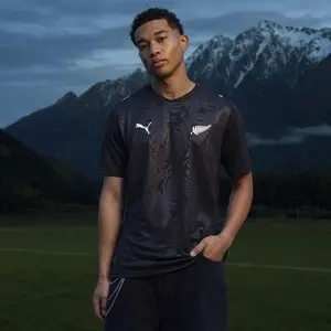 PUMA New Zealand Home Soccer Jersey - Black