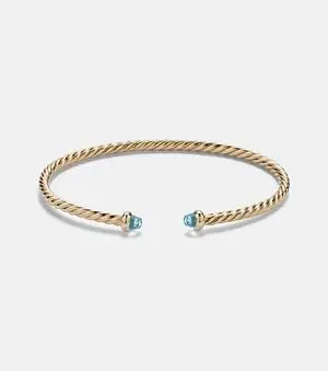 David Yurman Cablespira® Flex Micro Cuff Bracelet With Topaz