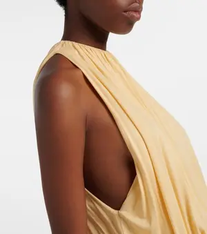TOTEME Gathered Maxi Dress - Yellow